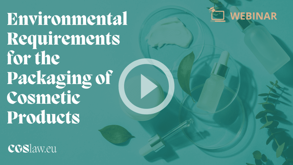 Environmental requirements for cosmetic products packaging